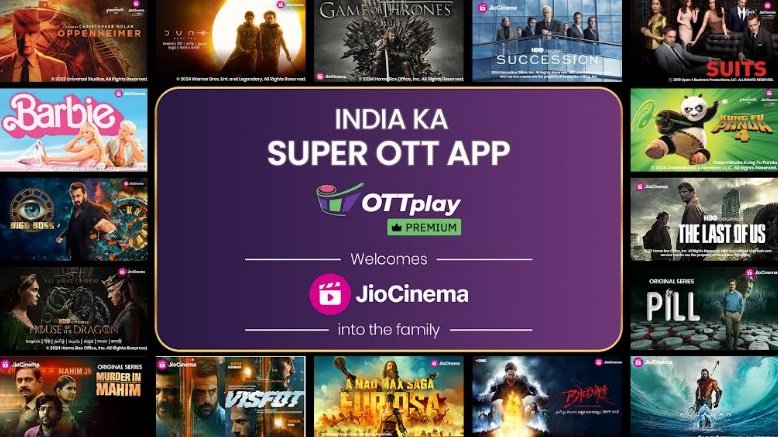 India Ka Super OTT App, OTTplay Premium Partners with JioCinema - Rajpath Mathura